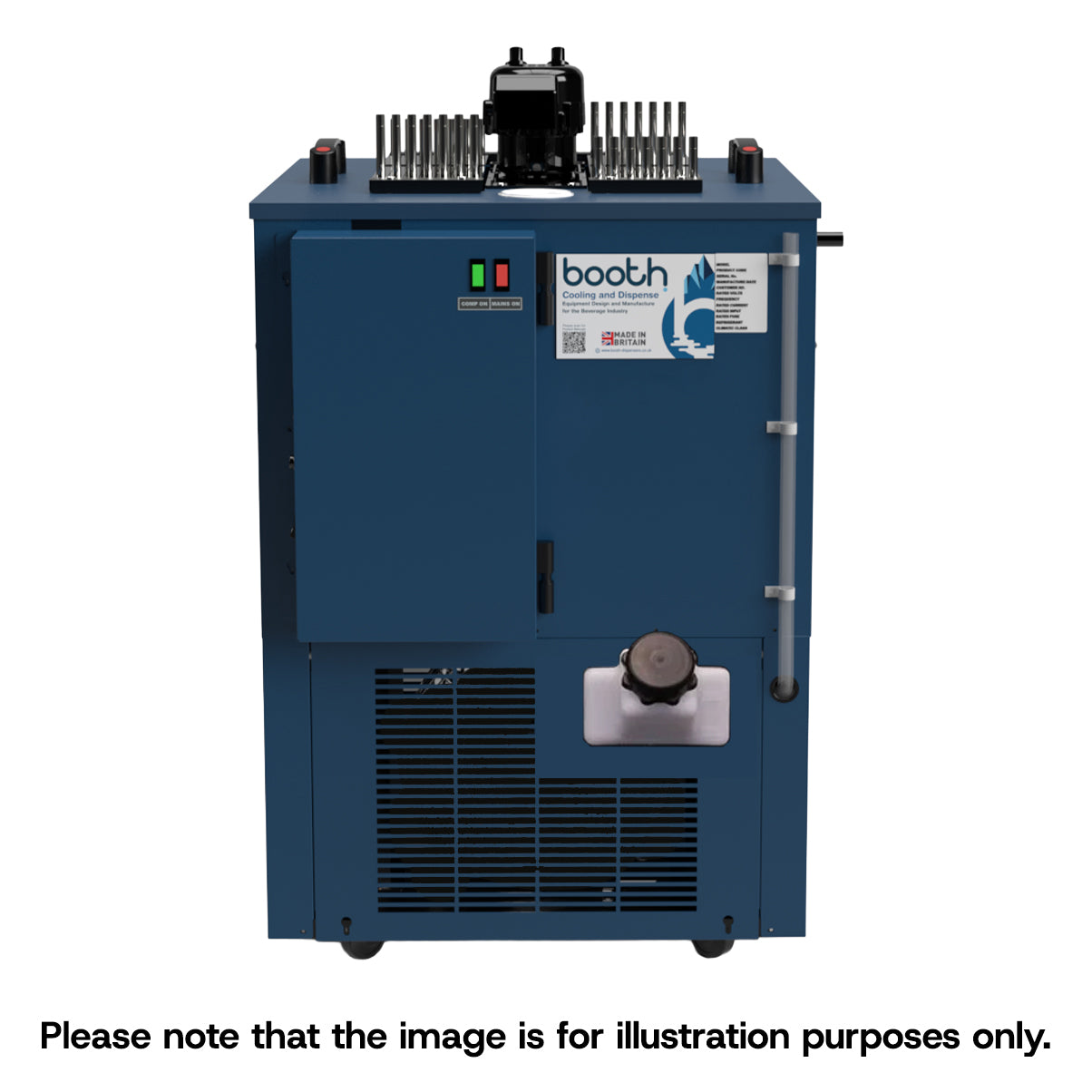 BLU36H Series Water Cooled Range Complete – Booth Dispensers